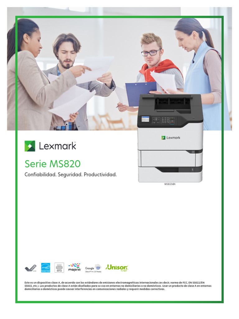 LEXMARK MS821dn | PDF