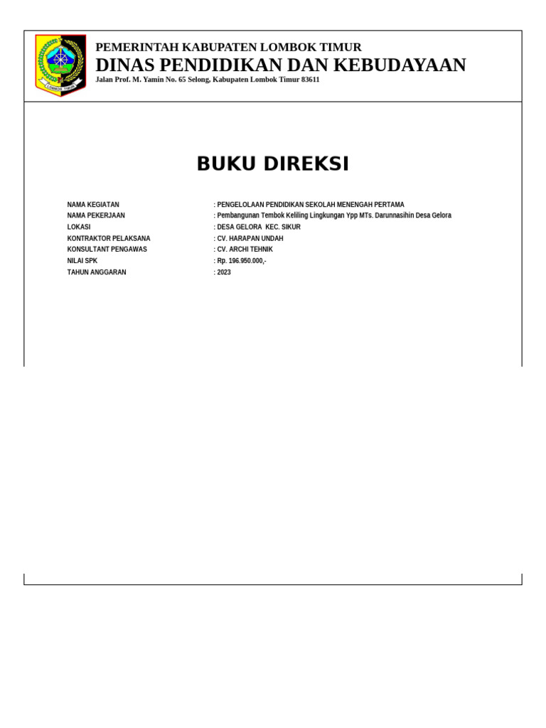 Buku Direksi | PDF