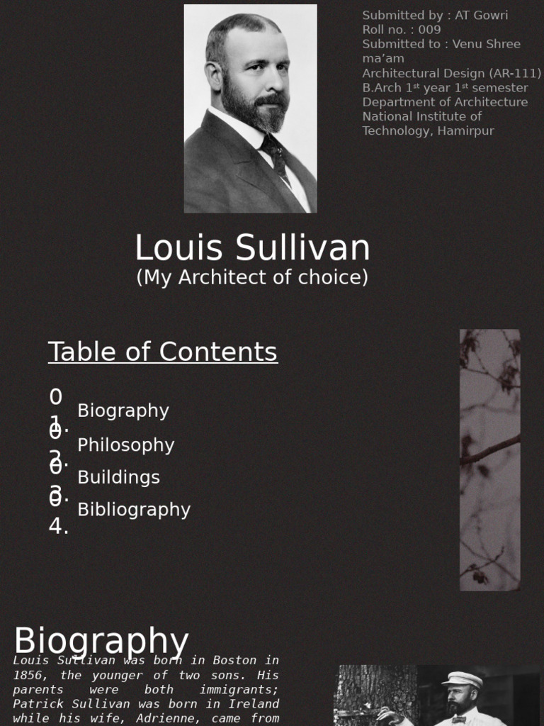 Louis Sullivan | PDF