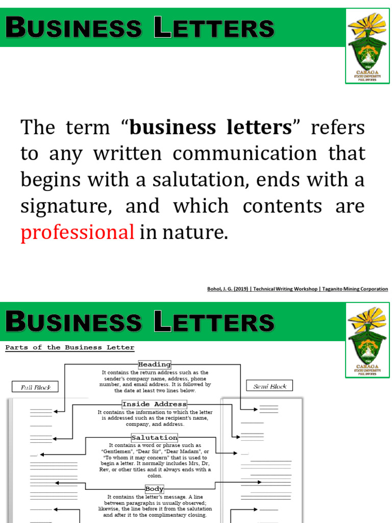 Business Letters. | PDF
