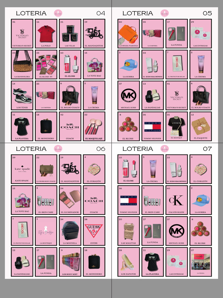 Lotería Boutique Tabloide | PDF