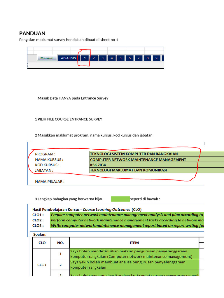 ENTRANCE EXIT SURVEY UES 3012 | PDF