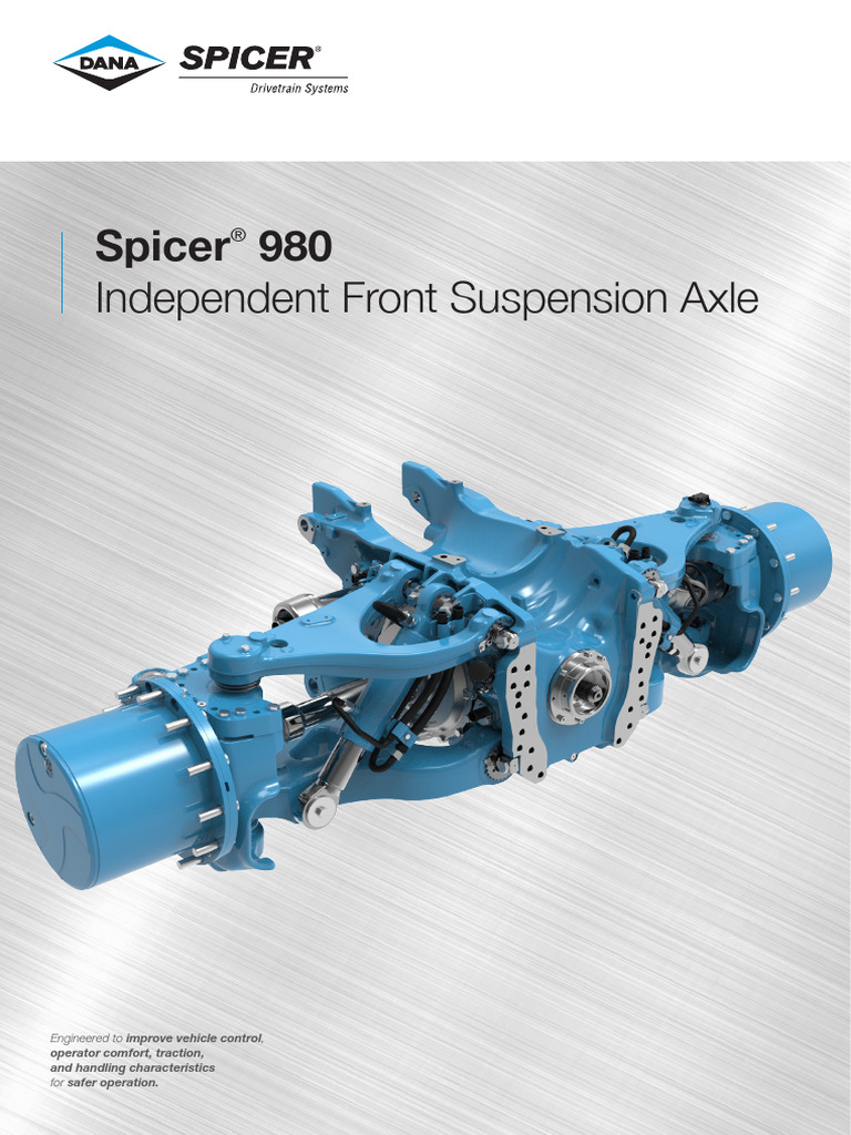 Spicer 980: Independent Front Suspension Axle | PDF