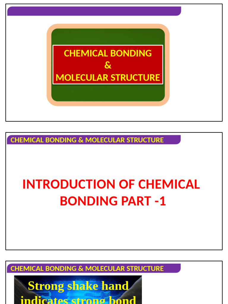 Chemical Bonding Chemistry - 11th | PDF