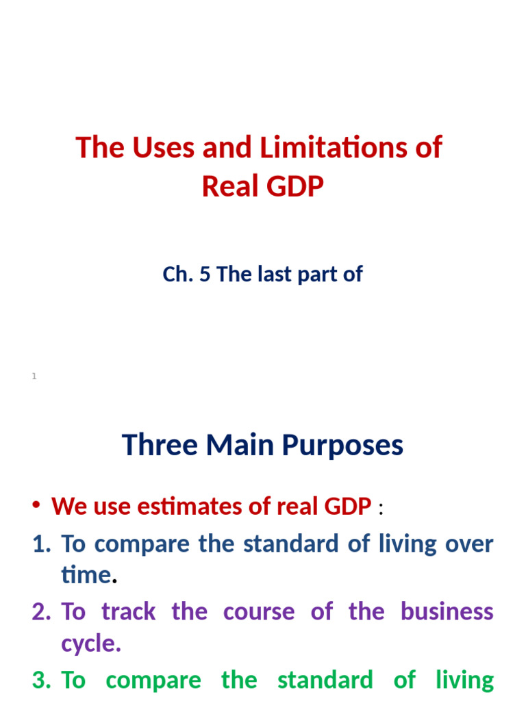 The Uses and Limitations of GDP-4 | PDF