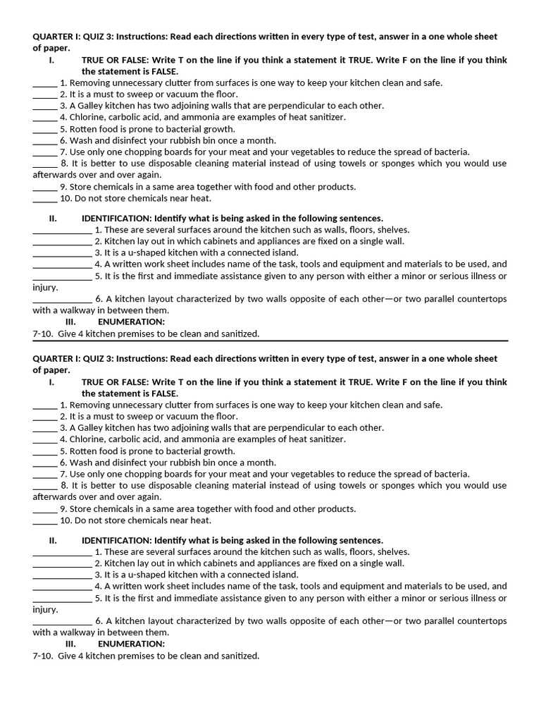 3RD SHORT QUIZ | PDF