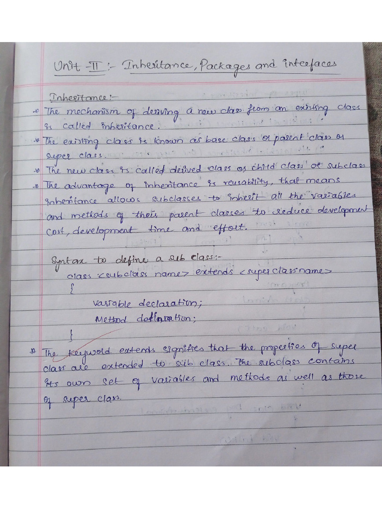 Java Unit-2 | PDF