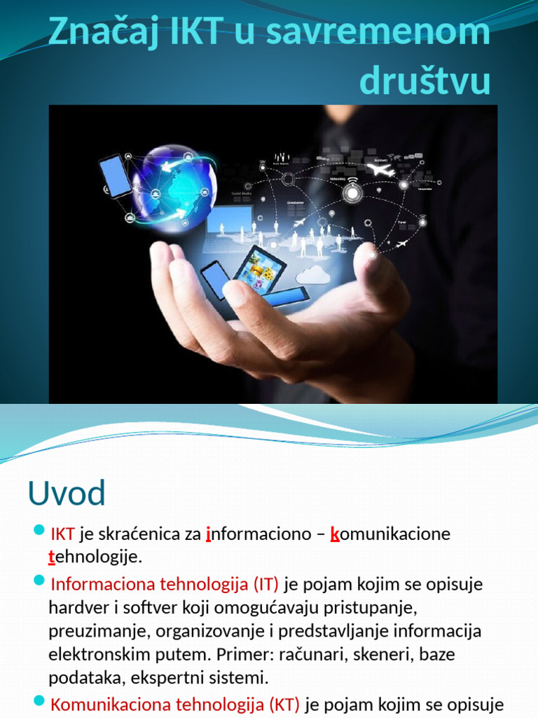 Ikt U Svakodnevnom Okruc5beenju PREZENTACIJA | PDF