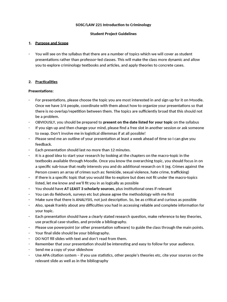 Research - Project - Guidelines - Spring 2024 | PDF