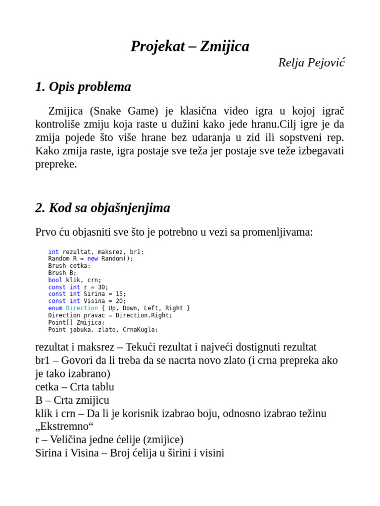 Dokument Projekta | PDF