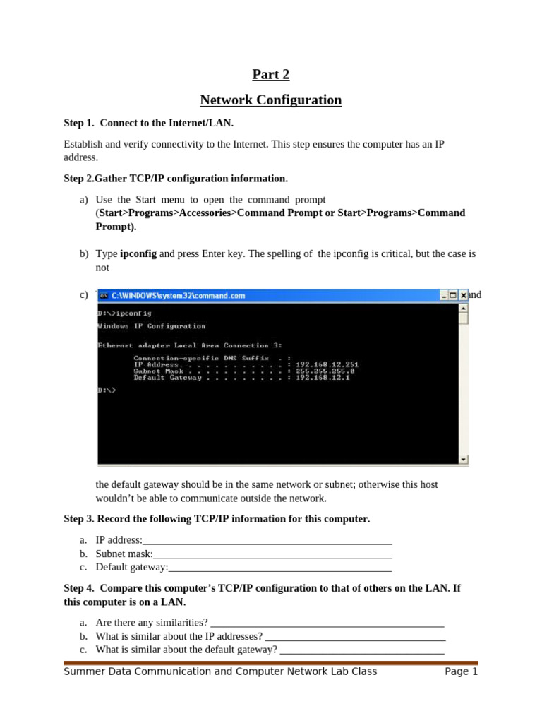 Lab 2 Manual New | PDF