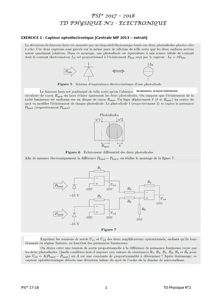 TD Physique No2 - Electronique | PDF