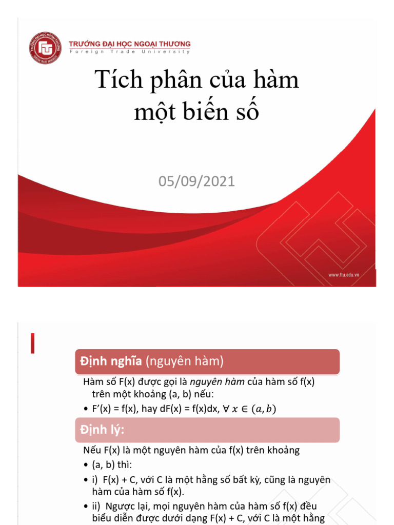11 Tích Phân | PDF