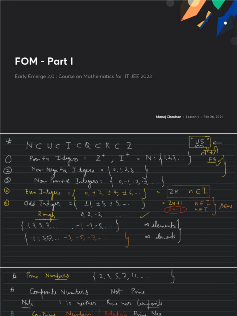 FOM Part I With Anno | PDF