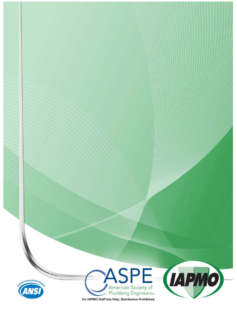 ASPE IAPMO ANSI Z1034-2015 Test Method For Evaluating Roof Drain ...