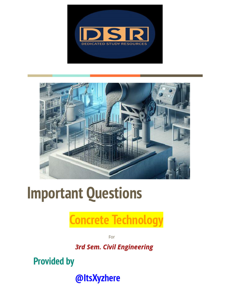 Key Questions in Concrete Technology | PDF | Concrete | Building Technology