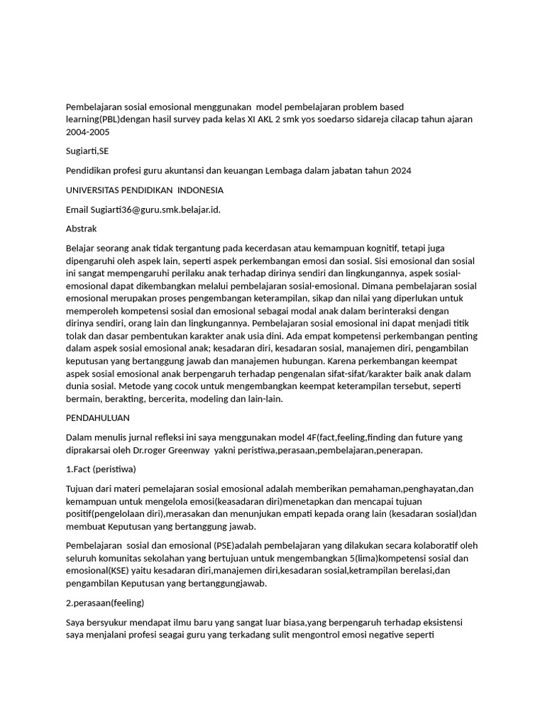 Tugas PMM 1 Emosional | PDF