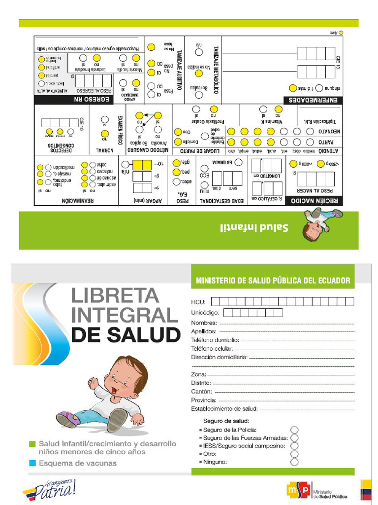 Libreta Integral de Salud | PDF