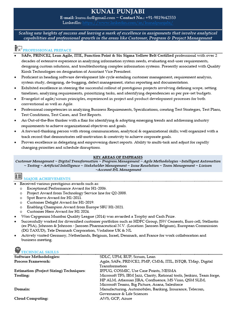 Kunal Punjabi _ Resume | PDF