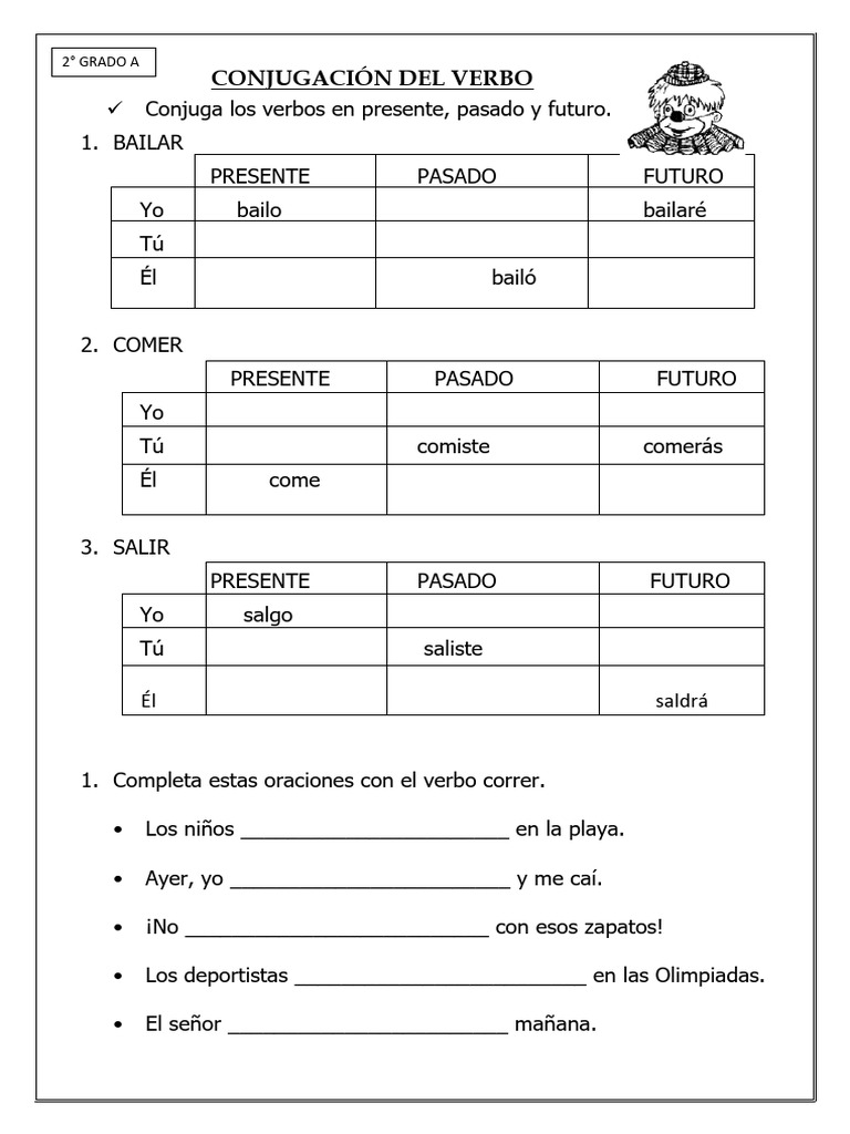 Conjugación y Oraciones de Verbos | PDF