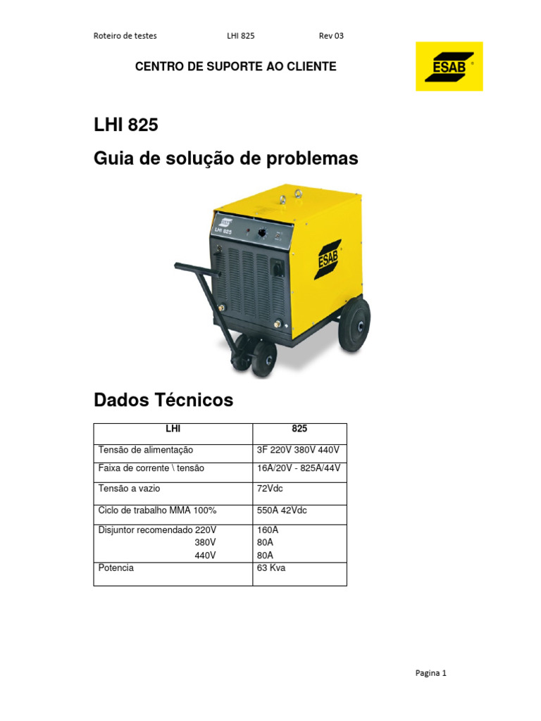 Lhi 825 Cinstr | PDF