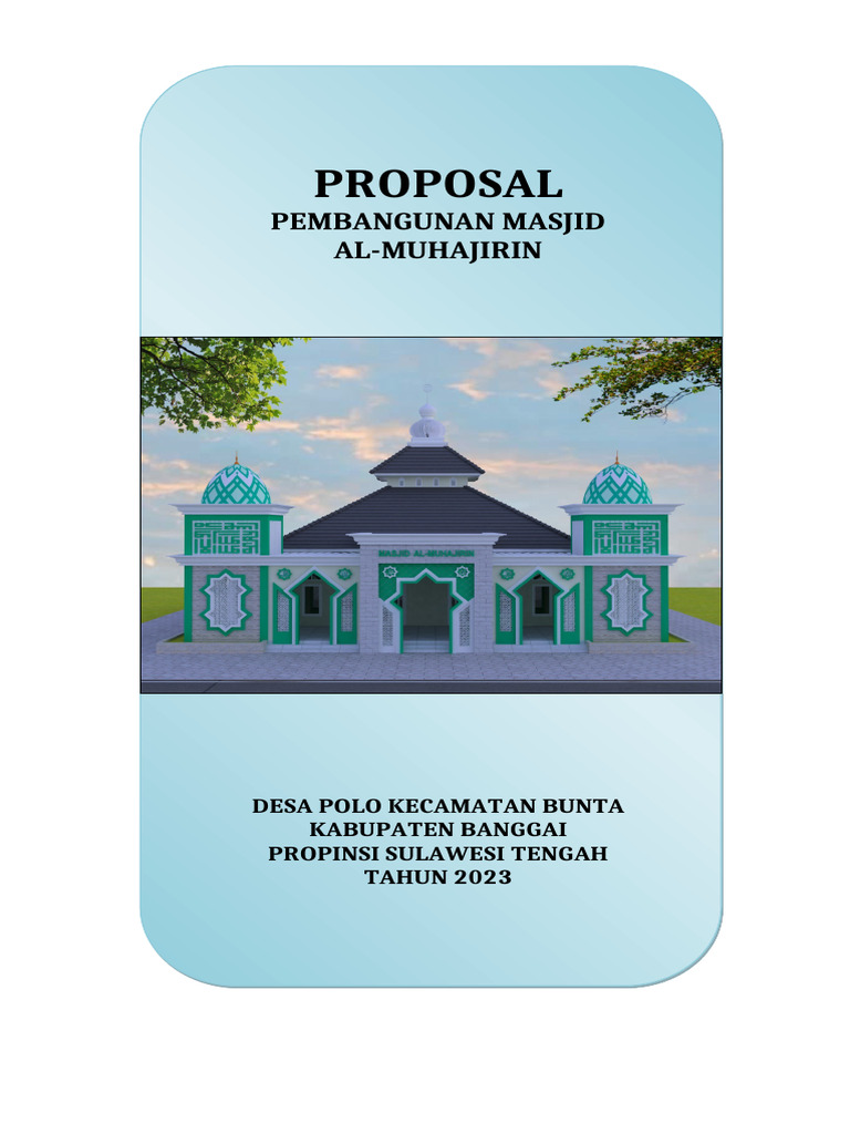 Proposal Masjid | PDF