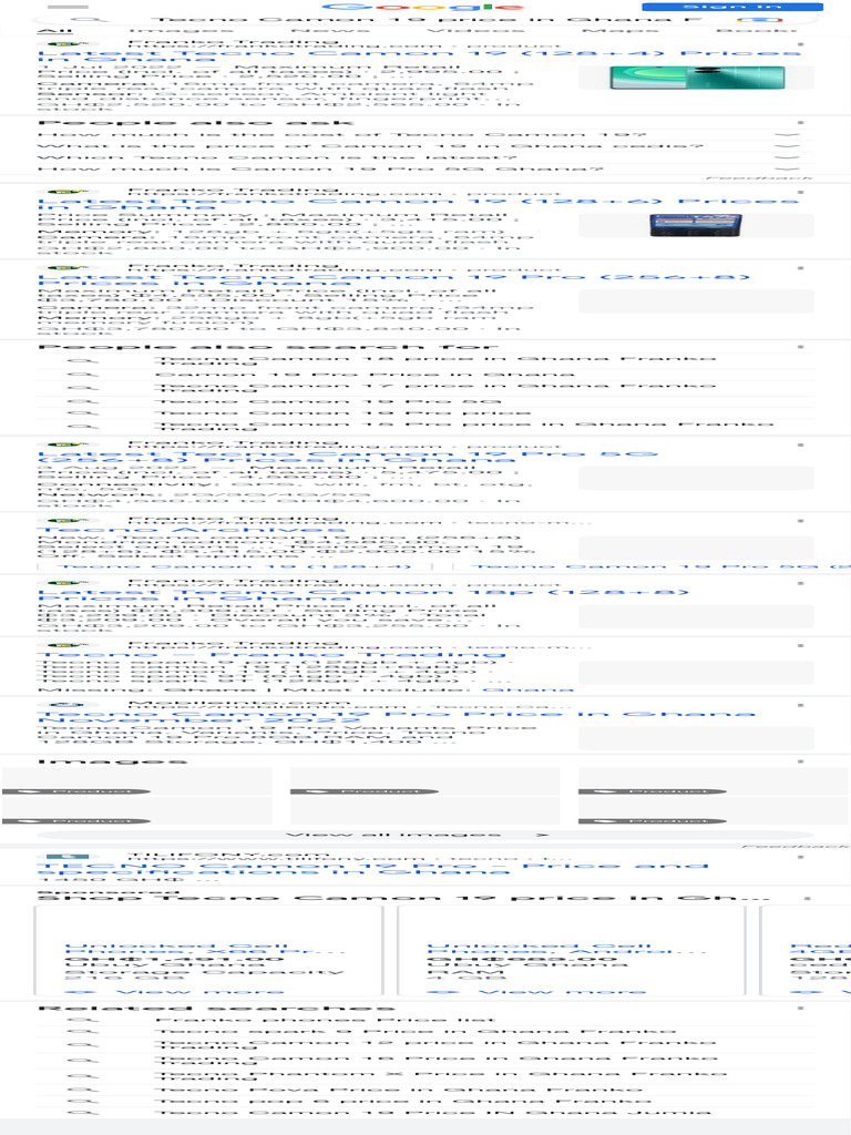 Tecno Camon 19 Price in Ghana Franko Trading - Google Search | PDF