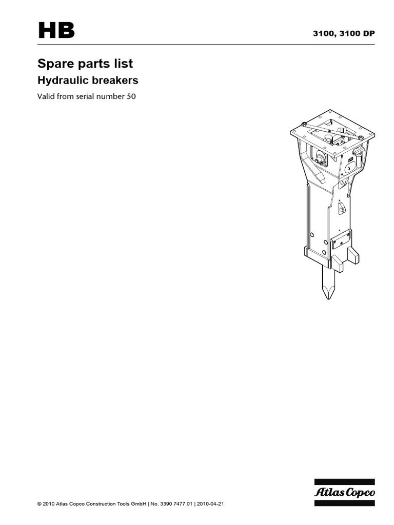 HB 3100 - Parts Manual 789625 | PDF