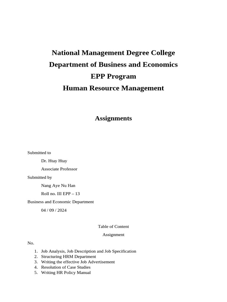 National Management Degree College | PDF