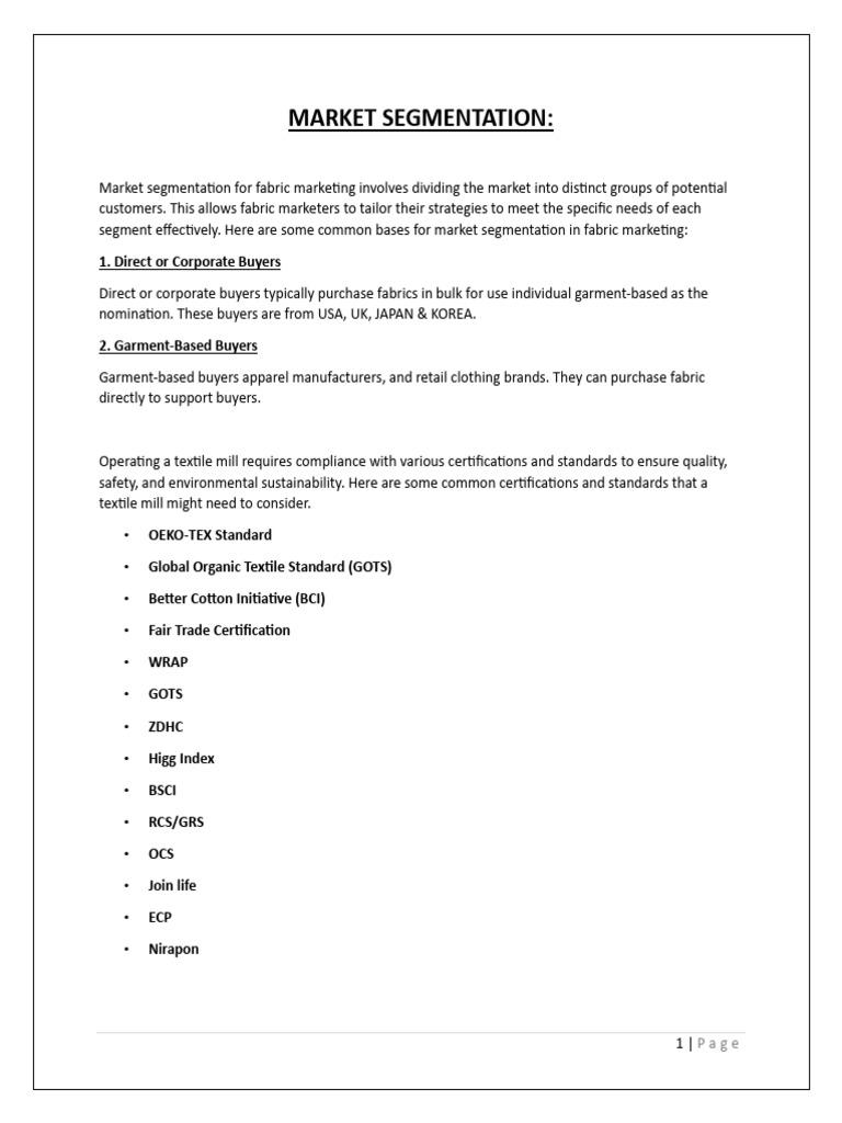 Market Segmentation | PDF