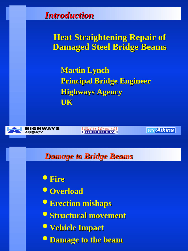 HA Presentation - Repair of Damaged Steel Bridge Beams (2002 | PDF