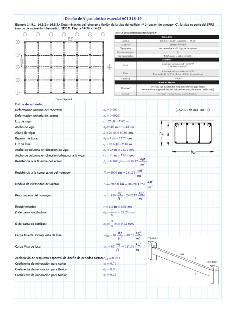 Diseño de Vigas Porticos Especiales | PDF | Materiales | Mecánica