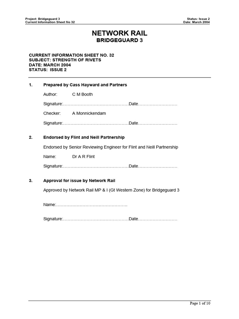 CIS 32 Issue 02 - Rivet Shear Guidance | PDF CIS 32 Issue 02 - Rivet Shear Guidance | PDF