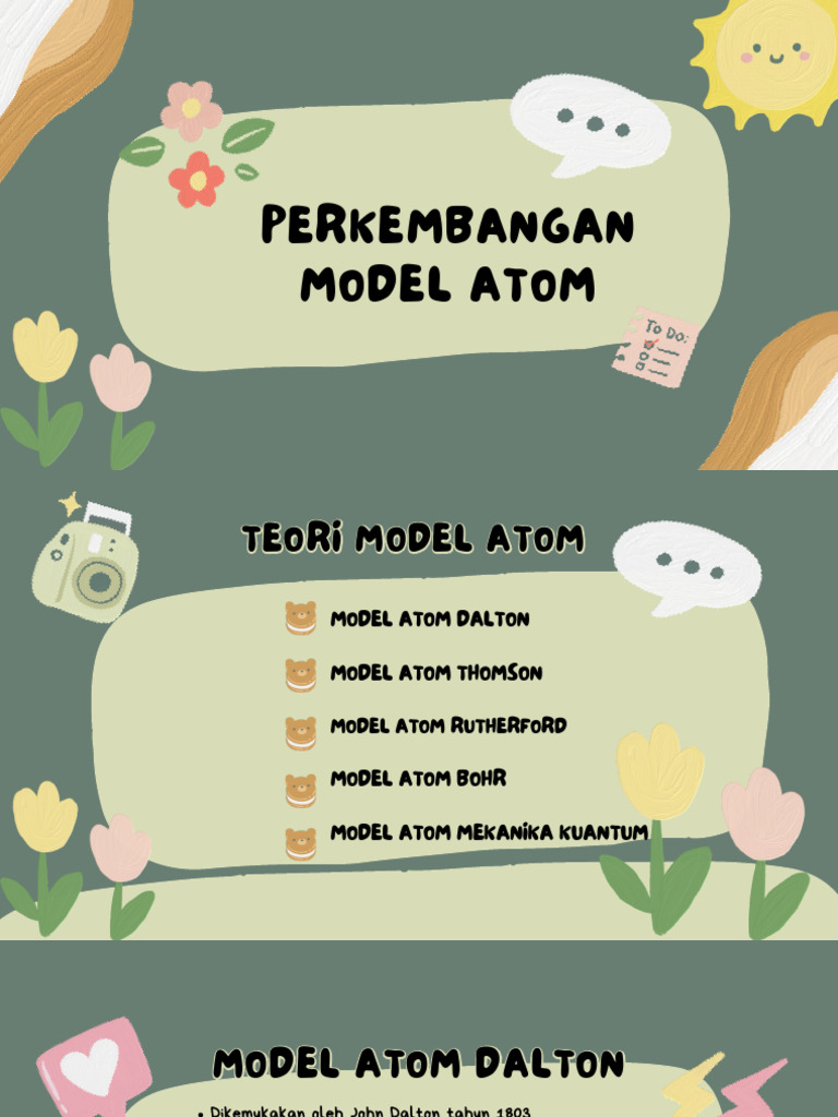 MATERI KIMIA - PERKEMBANGAN MODEL ATOM | PDF