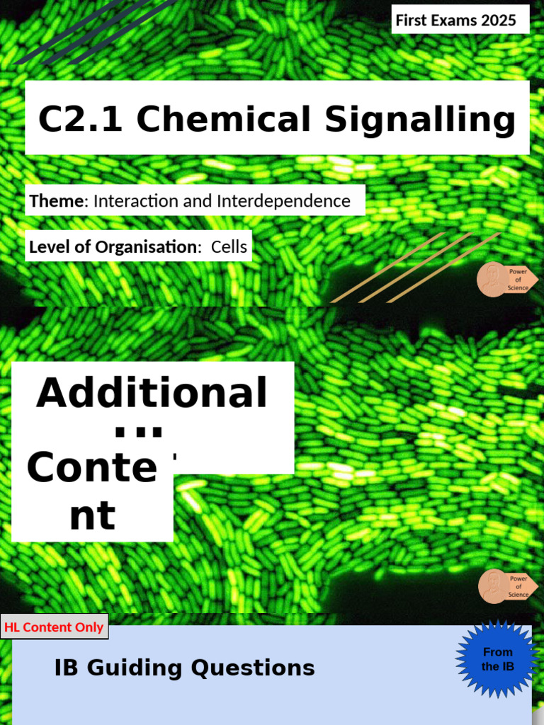 Chemical Signalling. | PDF