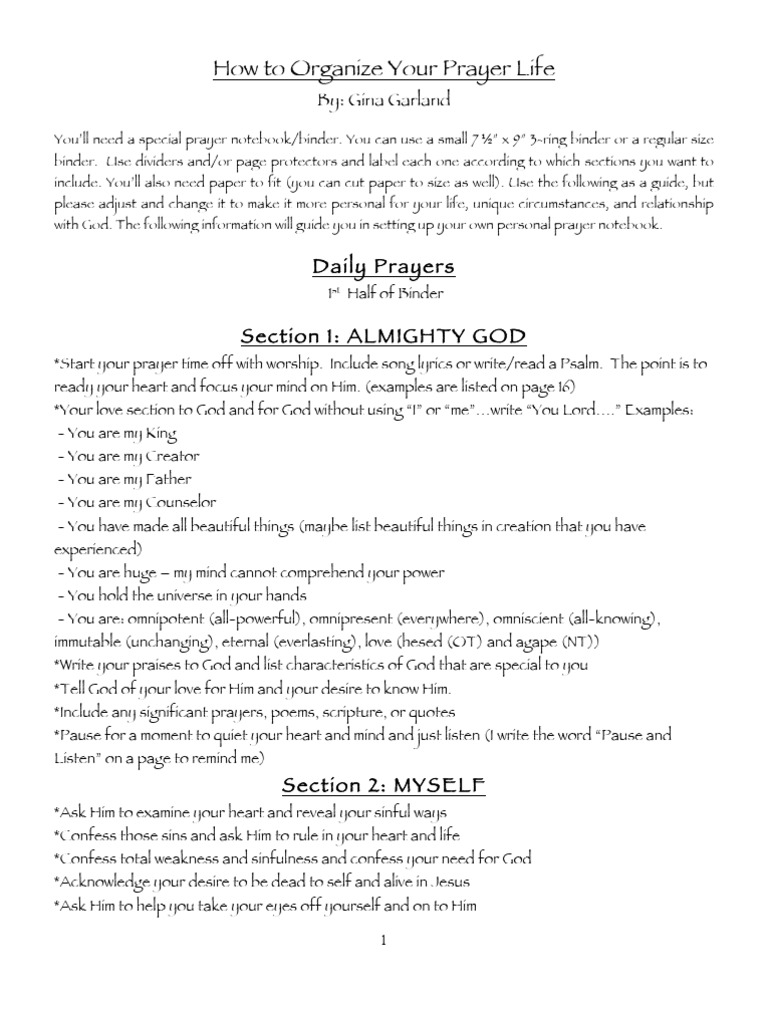 Handout Attachment | PDF | Prayer | Love