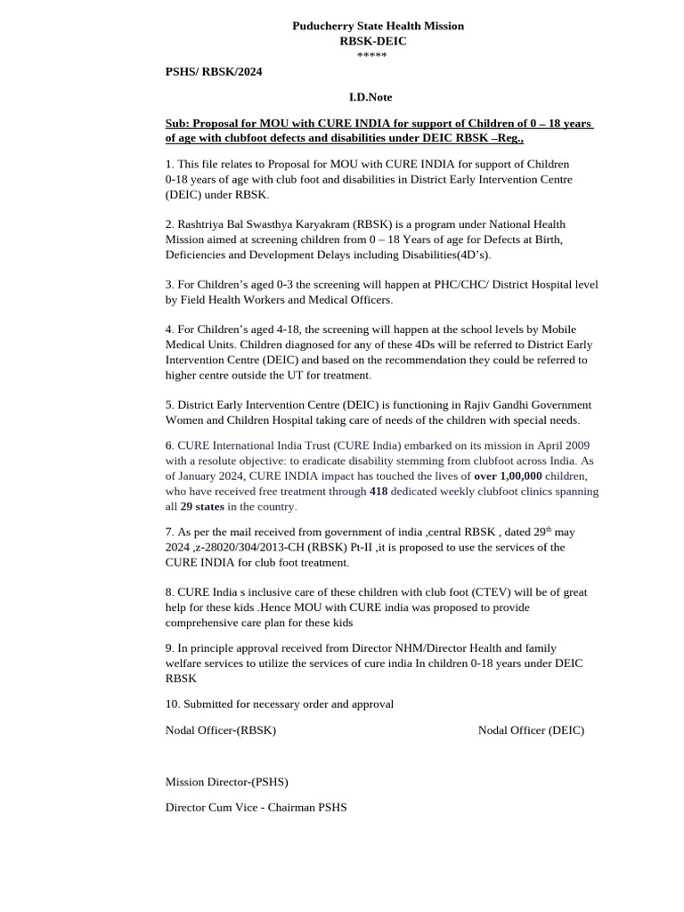 Id Note Cure India-1 | PDF
