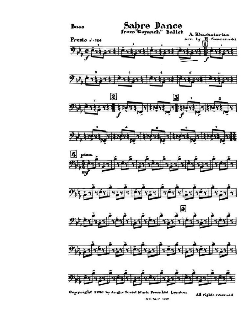 08 - Sabre Dance | PDF