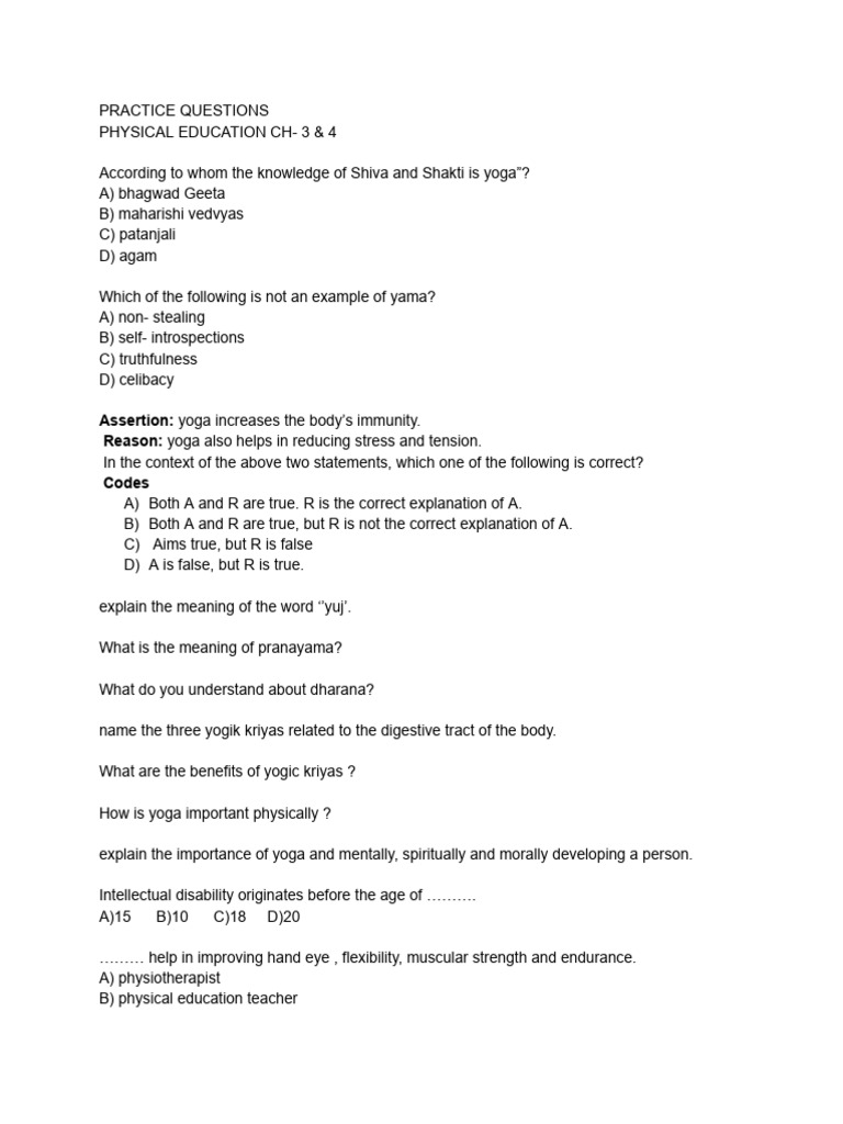 PRACTICE QUESTIONS | PDF