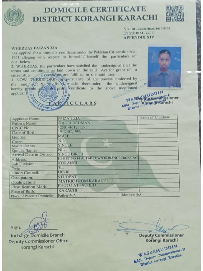 Domicile and PRC | PDF