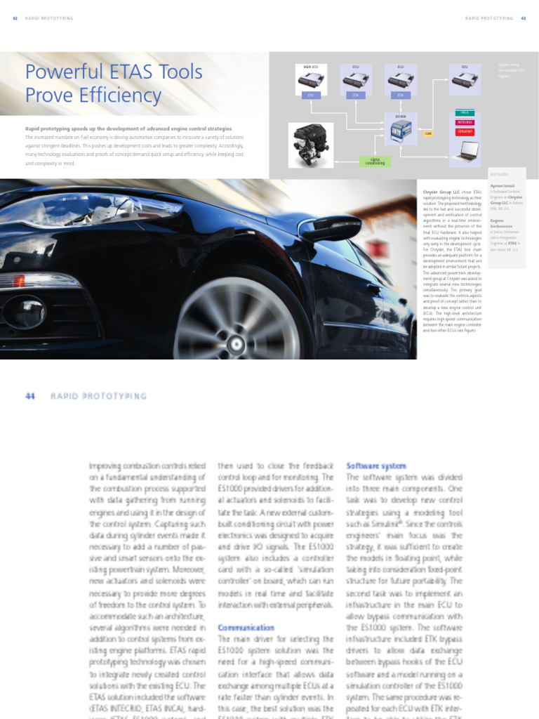 Etas RT 2014 Powerful Etas Tools Prove Efficiency en 140901 | PDF | Prototype | Engineering