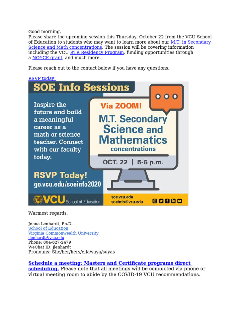 VCU Education Program | PDF