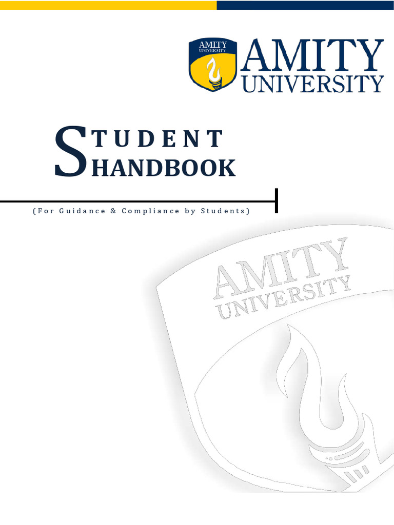 Amity University Student Handbook | PDF | Entrepreneurship | Computers