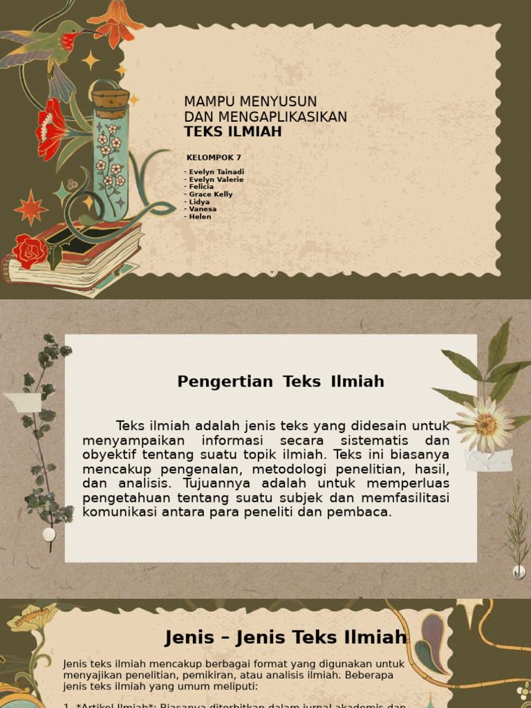 Menyusun Dan Mengaplikasin Teks Ilmiah | PDF