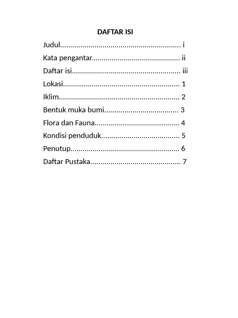 Daftar Isi | PDF