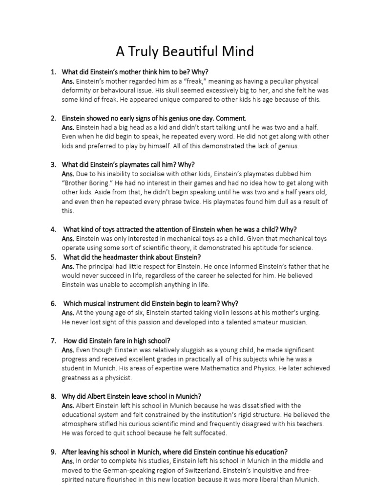 A Truly Beautiful Mind | PDF