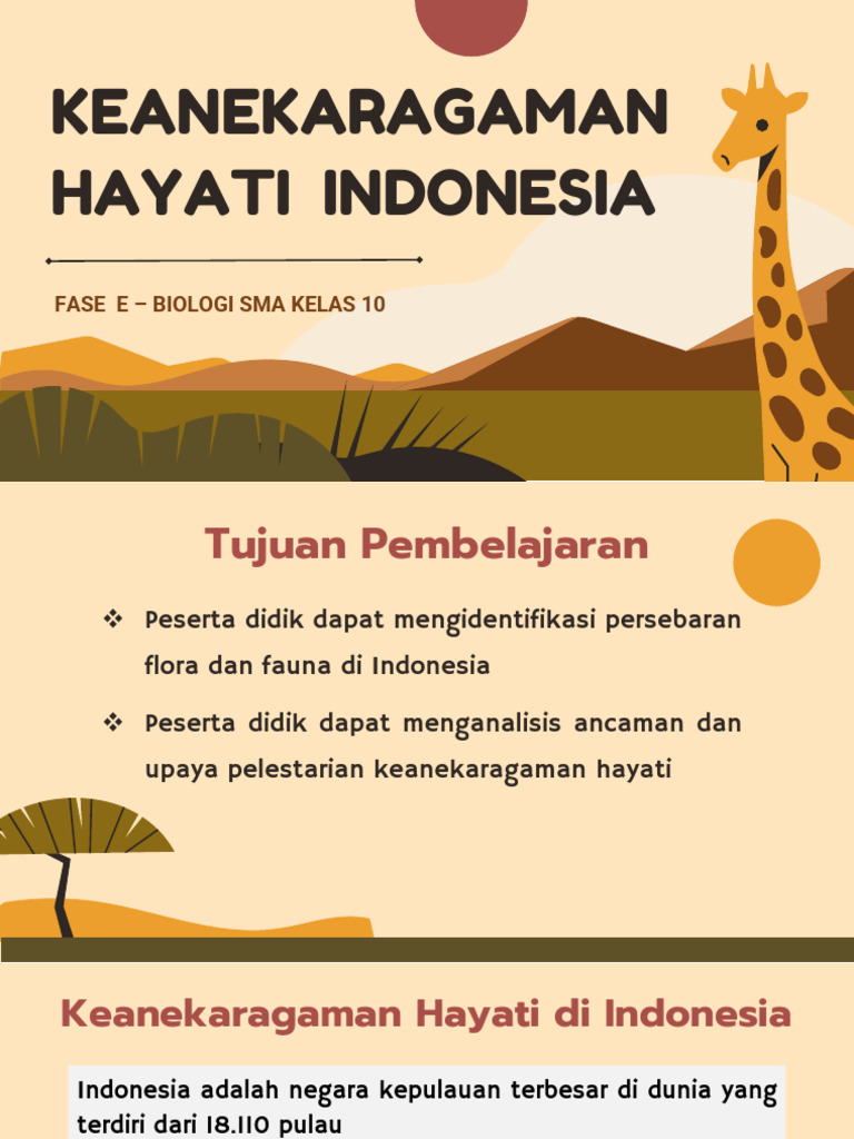 Keanekaragaman Hayati Di Indonesia - Kelas 10 | PDF
