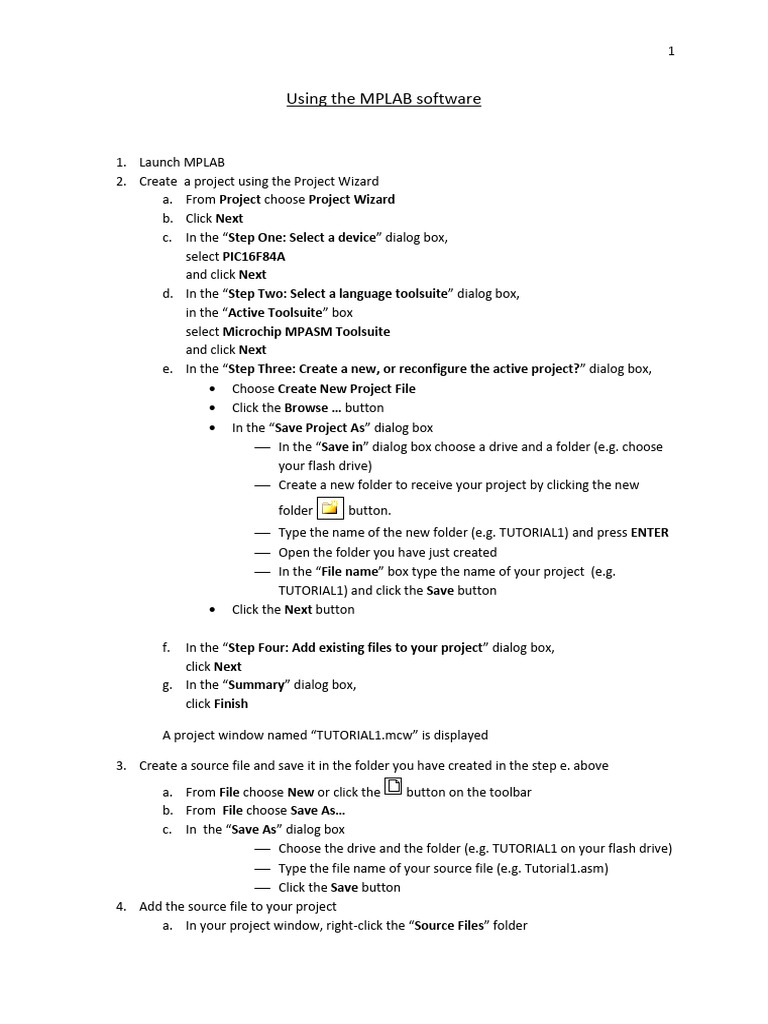 Using The MPLAB Software | PDF Using The MPLAB Software | PDF