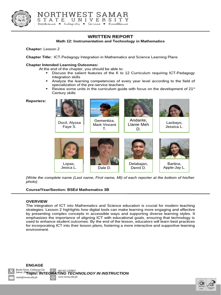 Written Report Template1 | PDF