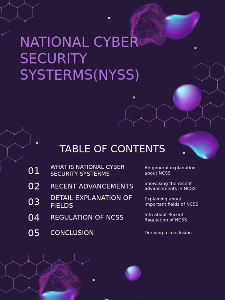 National Cyber Security Systerms | PDF
